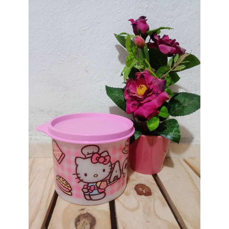 Tupper redondinha Hello Kitty importado Tupperware. | Shopee Brasil