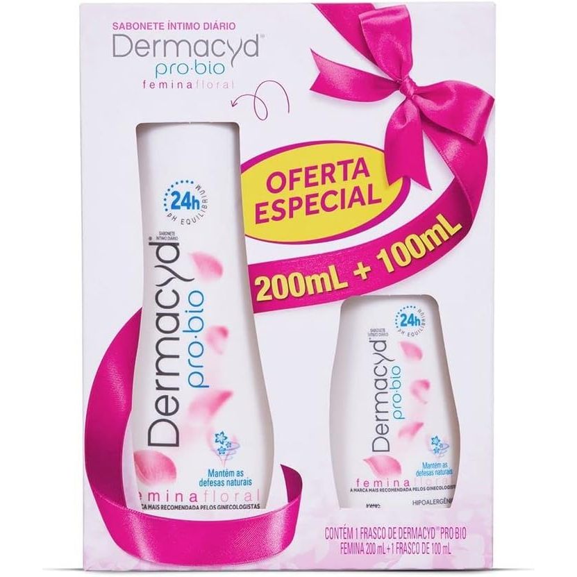 DERMACYD SABONETE ÍNTIMO 200ML+100ML | Shopee Brasil