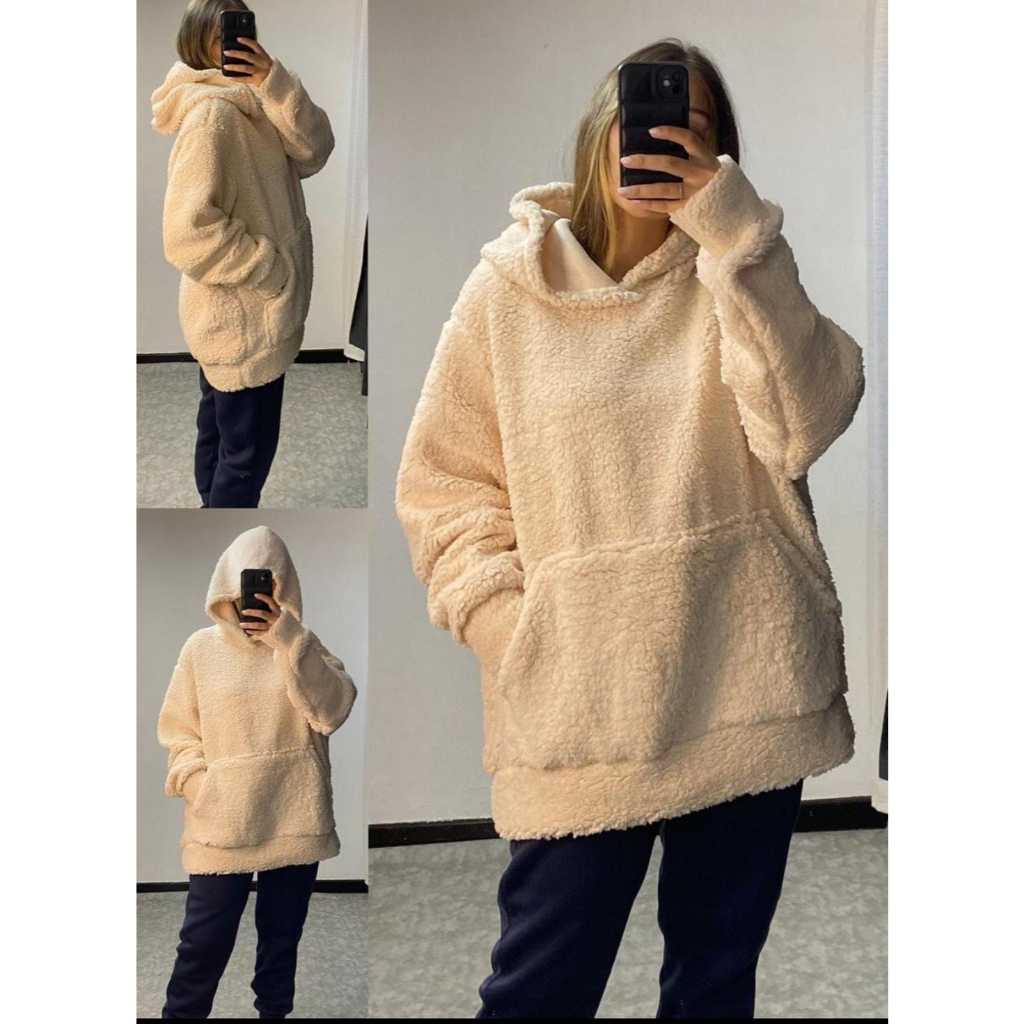 CASACO TEDDY NA COR CREME COM OUTRAS OPÇÕES DE CORES (PLUS-SIZE ...