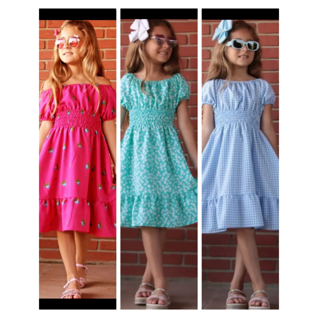 VESTIDO INFANTIL CONFORTÁVEL ROPA INFANTIL MENINA | Shopee Brasil