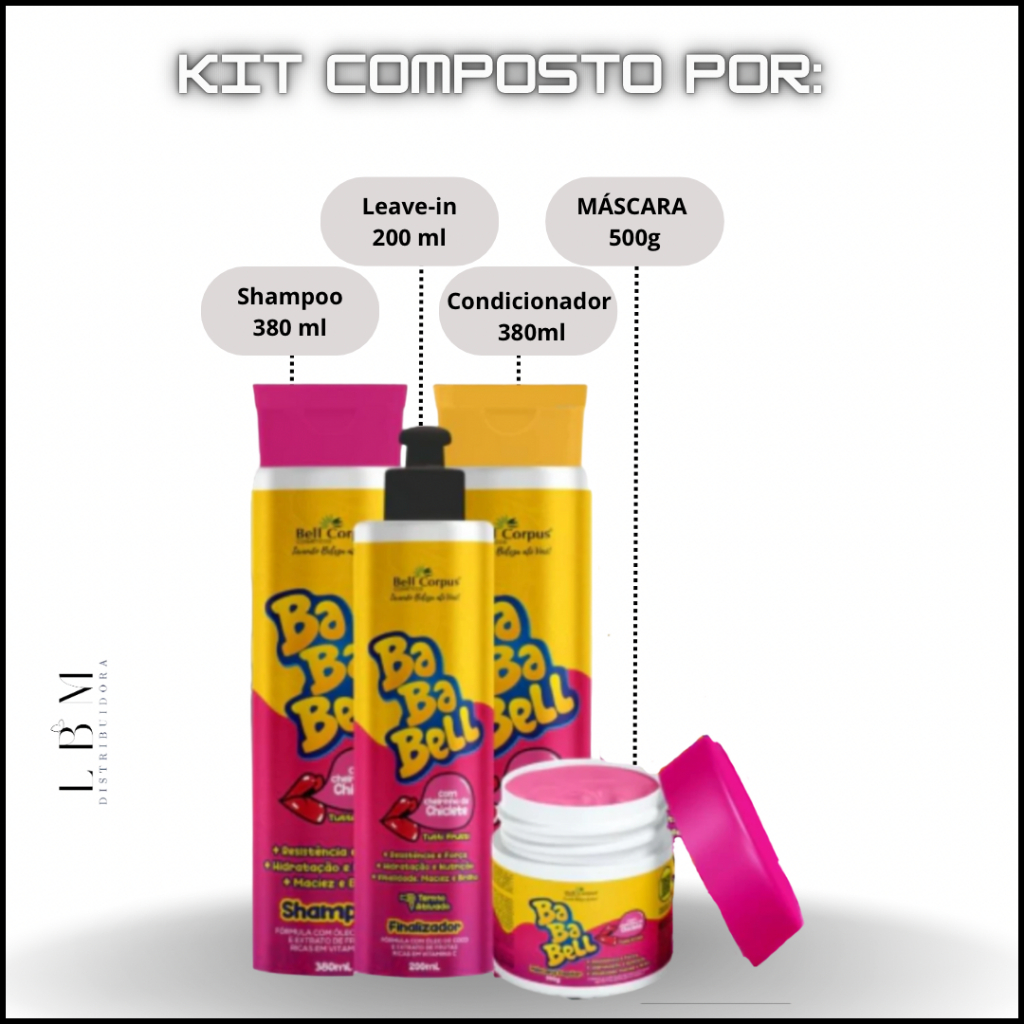 Kit Shampoo e Condicionador Cronograma Capilar Mascara Finalizador ...