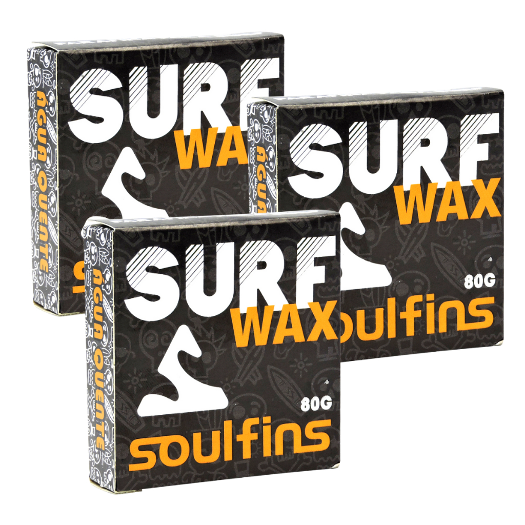 Kit 3 Parafinas Soulfins Surf Wax 80g Prancha de Surf Parafina - Testa ...