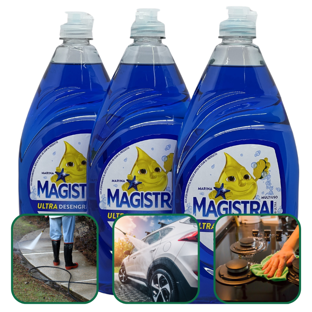 Kit Detergente Multiuso Power Magistral Marinho 3 Unidades | Shopee Brasil