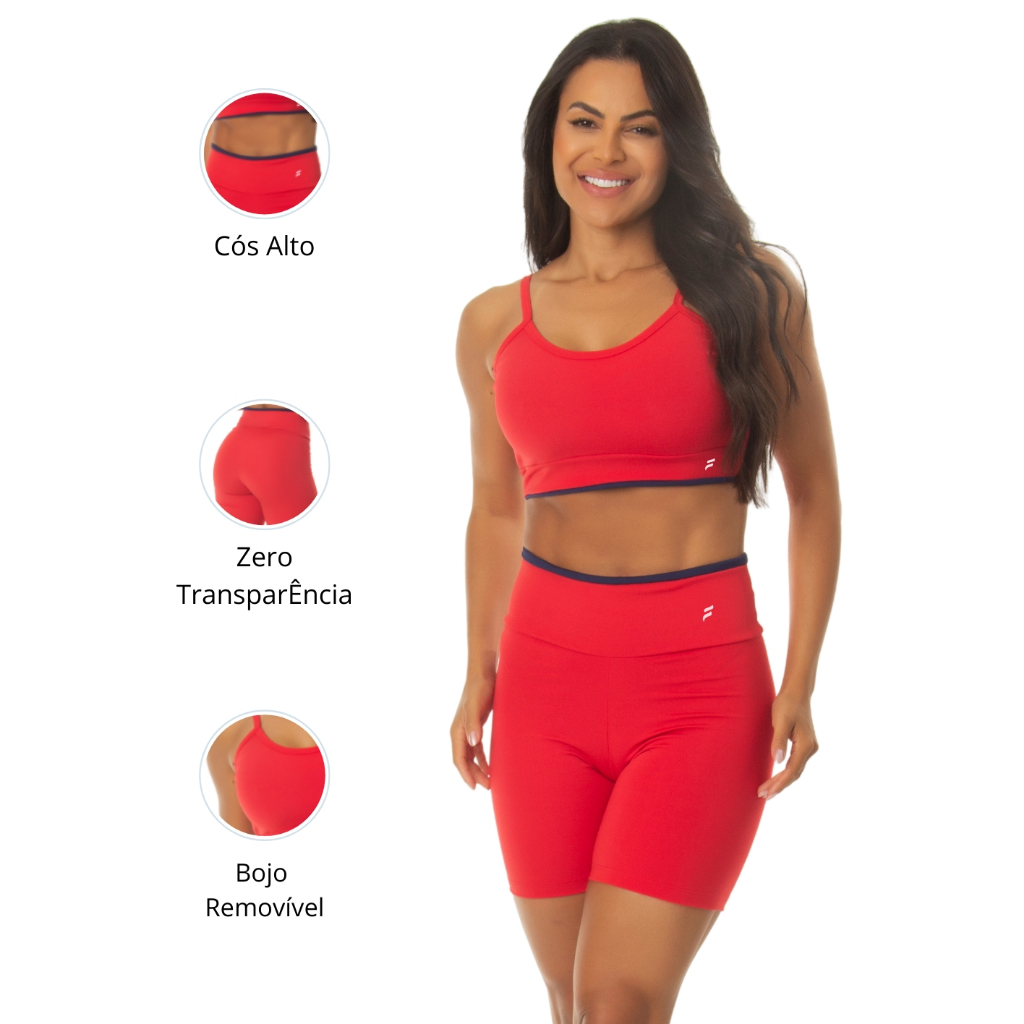 Conjunto Fitness element academia short e top suplex zero transparencia com bojo removivel ...