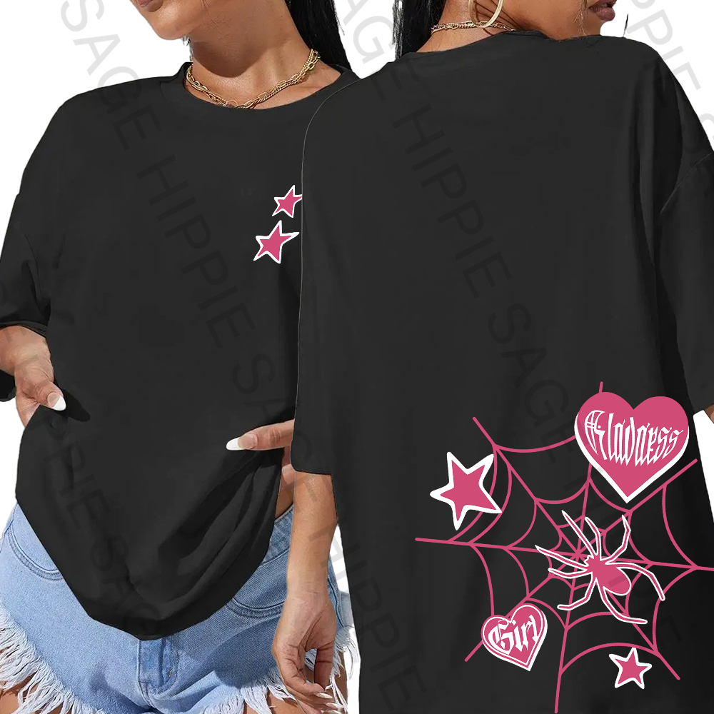 Camiseta Basica Algodao Spider Girl Star Love Multiverso Aesthetic Moda Unissex | Shopee Brasil