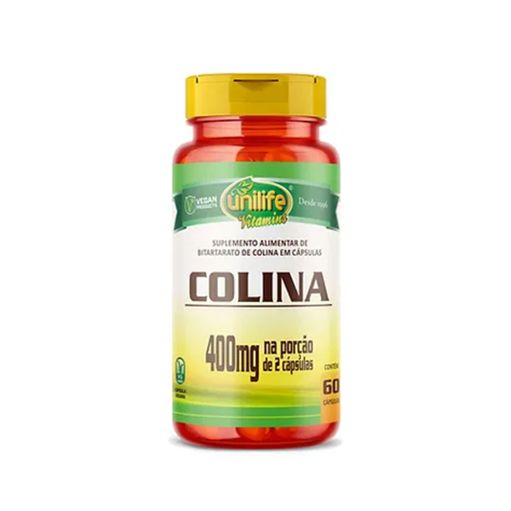 Colina 400mg 60 Capsulas - Unilife | Shopee Brasil
