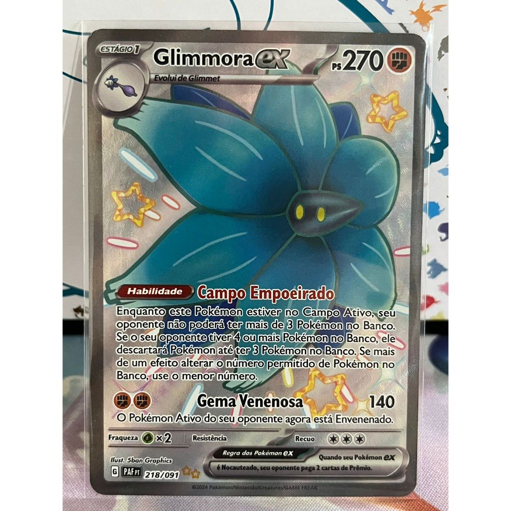Carta Pokémon Glimmora EX Shiny Copag | Shopee Brasil