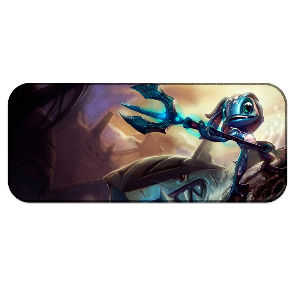 Mouse Pad Gigante Fizz 70 x 30 Borda Costurada League of Legends LOL ...