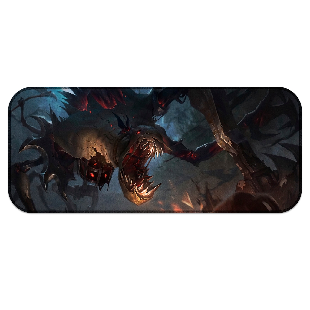 Mouse Pad Gigante Fiddlesticks 70 x 30 Borda Costurada League of Legends LOL Várias Skins ...