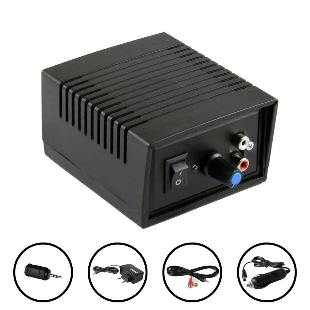 Amplificador Multiuso Deltrônica AM20 RCA 20Wrms 110/220V e 12v ...