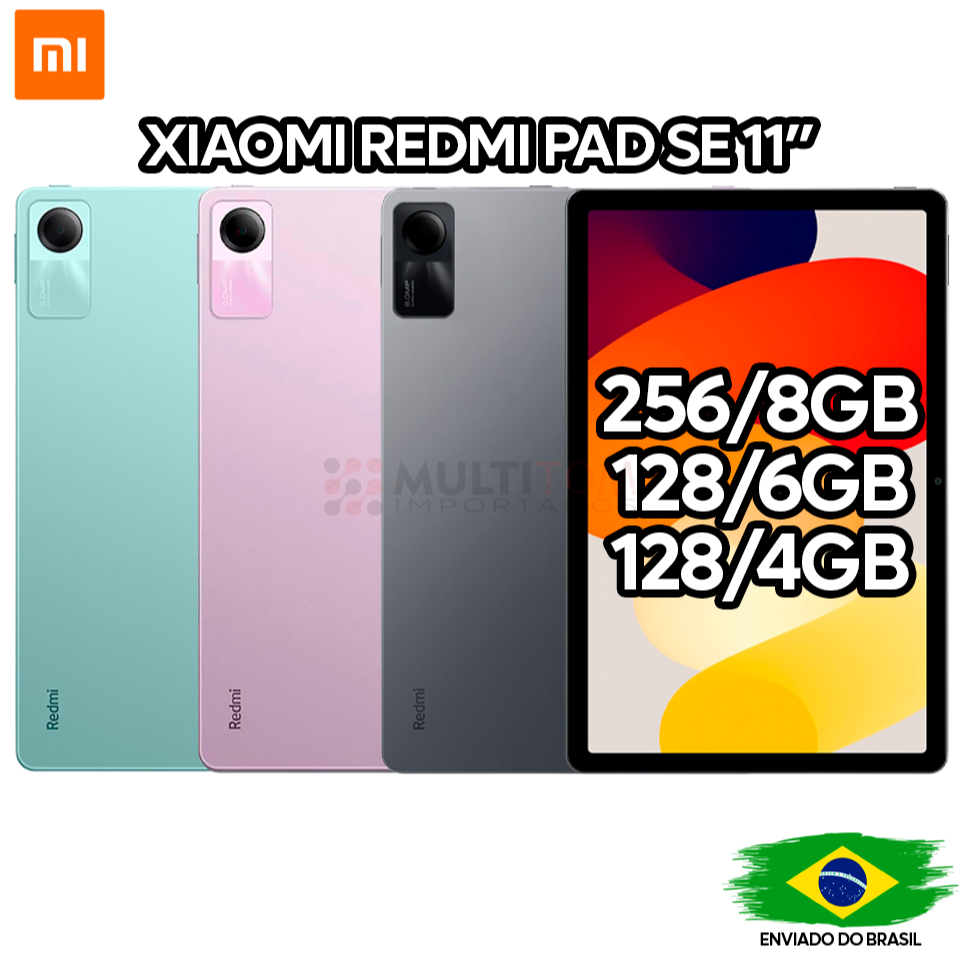 Tablet Xiaomi Redmi Pad SE 256/8GB 128/6GB 128/4GB Ram - 11 Polegadas ...