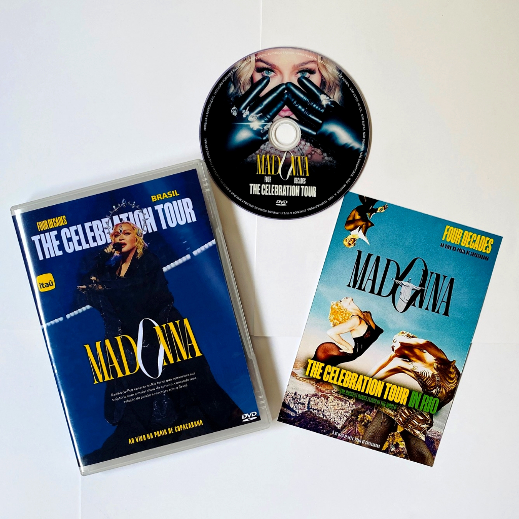 DVD Madonna The Celebration Tour In Rio 2024 Ao Vivo na Praia de Copacabana Rio de Janeiro ...