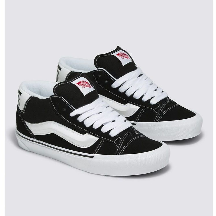 BOTA VANS KNU MID BLACK TRUE WHITE VINTAGE | Shopee Brasil
