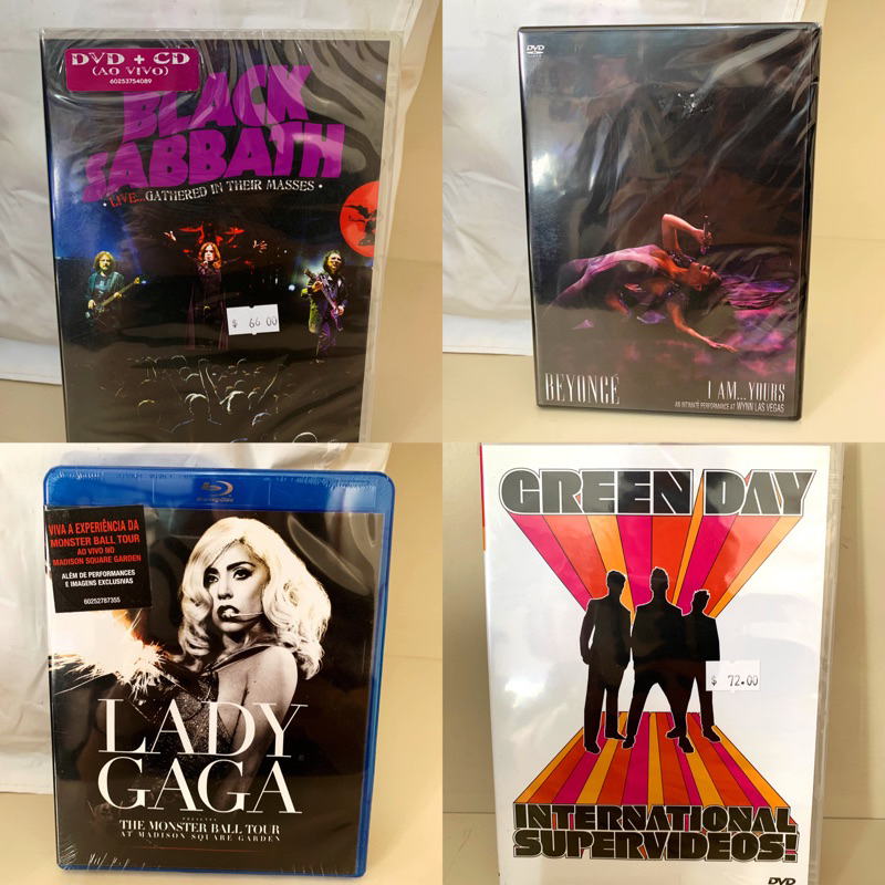 DVDS ARTISTAS INTERNACIONAIS ORIGINAIS LACRADOS NO PLÁSTICO SHOWS ...