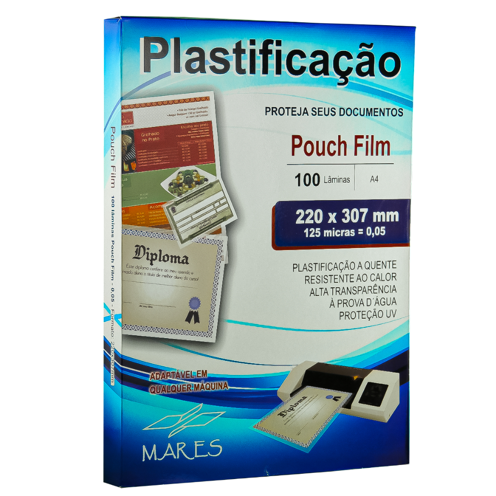 20 Folhas Polaseal A4 Plástico para Plastificação Pouch-Film 0,05 A4 ...