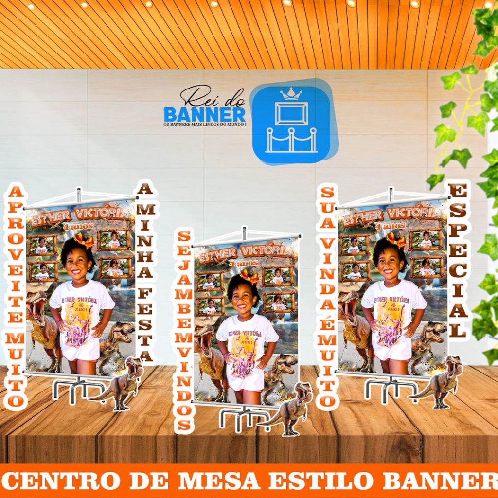 CENTRO DE MESA ESTILO BANNER | Shopee Brasil