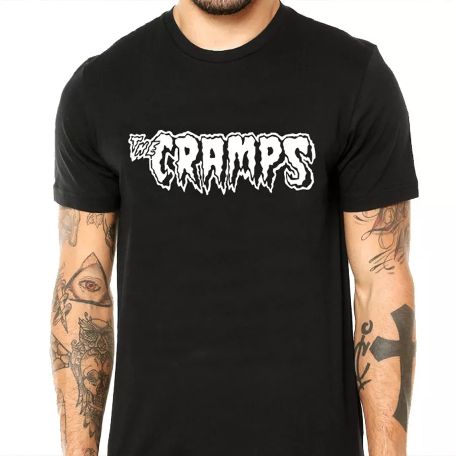 Camiseta Masculina The Cramps - 100% Algodão | Shopee Brasil