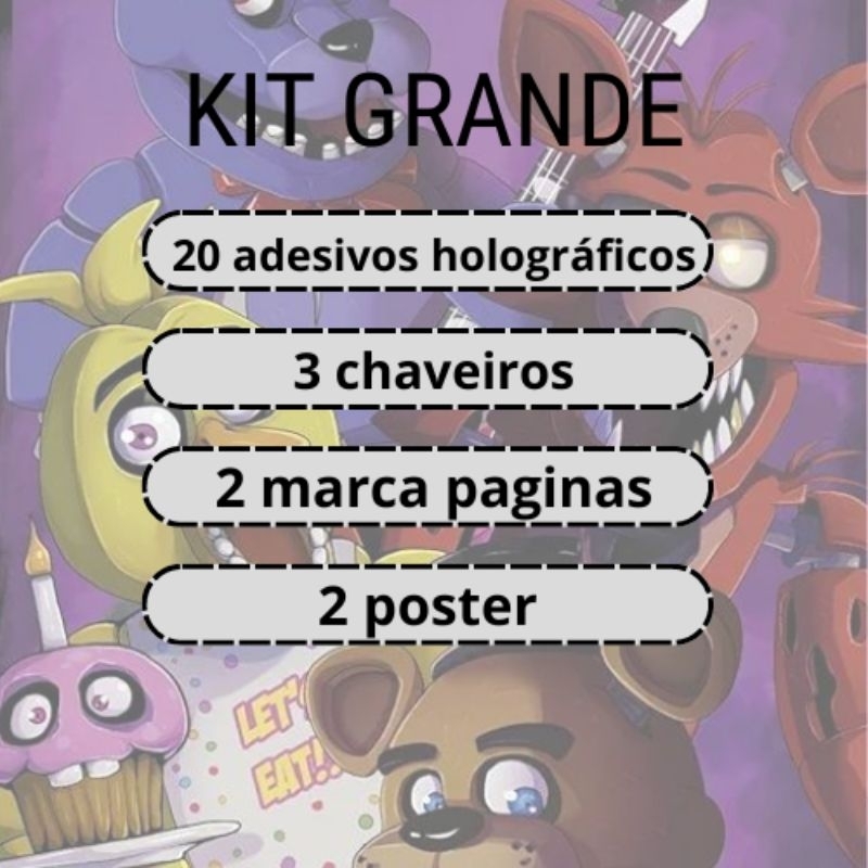 Kit personalizado De Fnaf/five nights at freddy's (LER DESCRIÇÃO ...