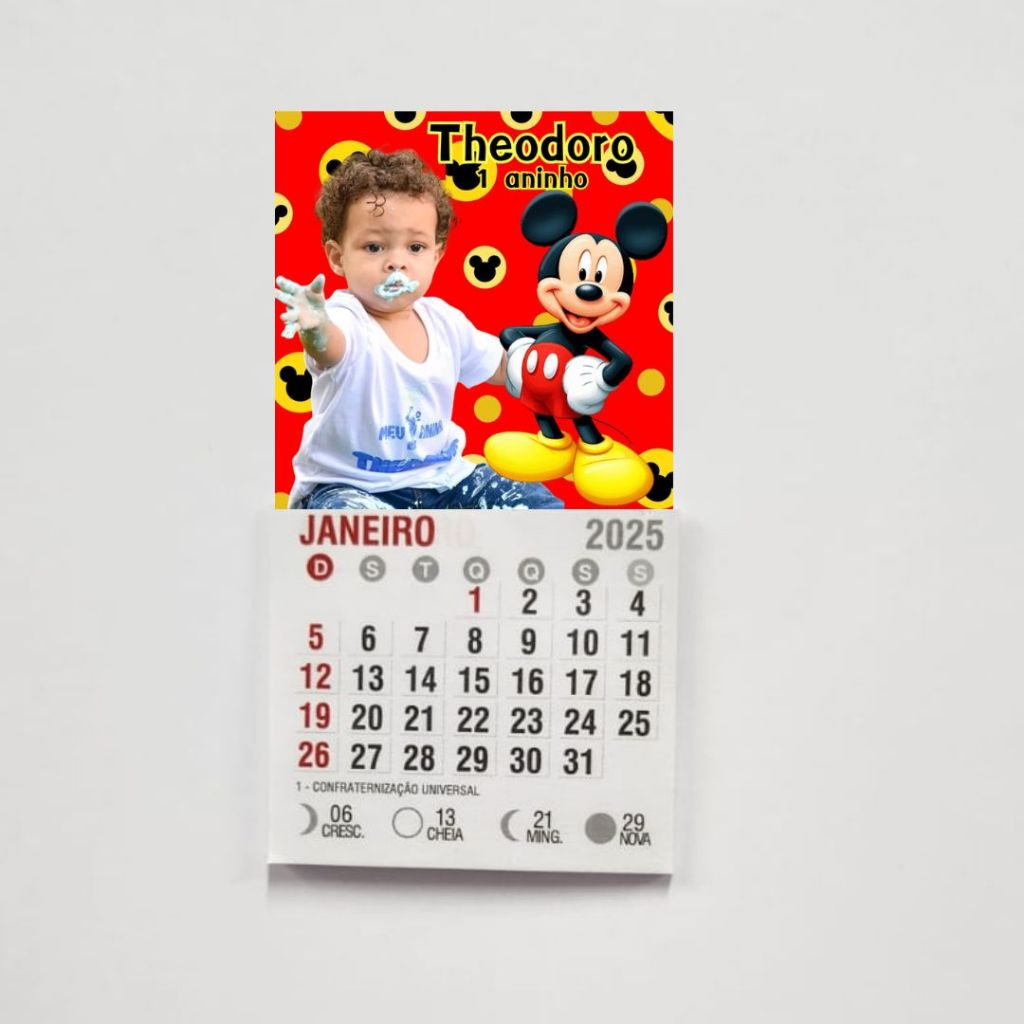 Mini Calendário Personalizado 2025 | Shopee Brasil
