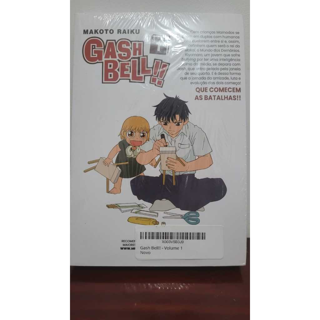Mangá Zatch Bell (Gash Bell) Vol. 1 - Escorrega o Preço