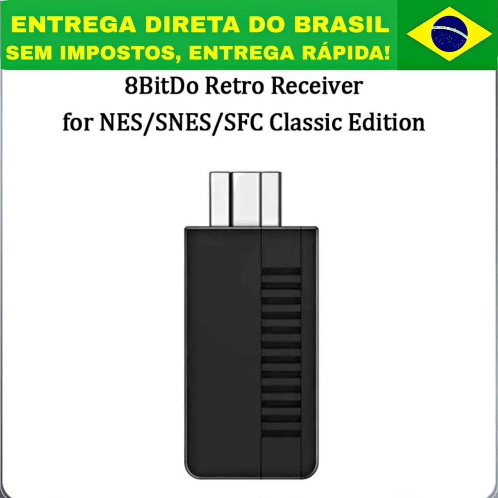 ADAPTADOR SEM FIO Bluetooth para NES, SNES, SFC Classic Edition 8BitDo ...