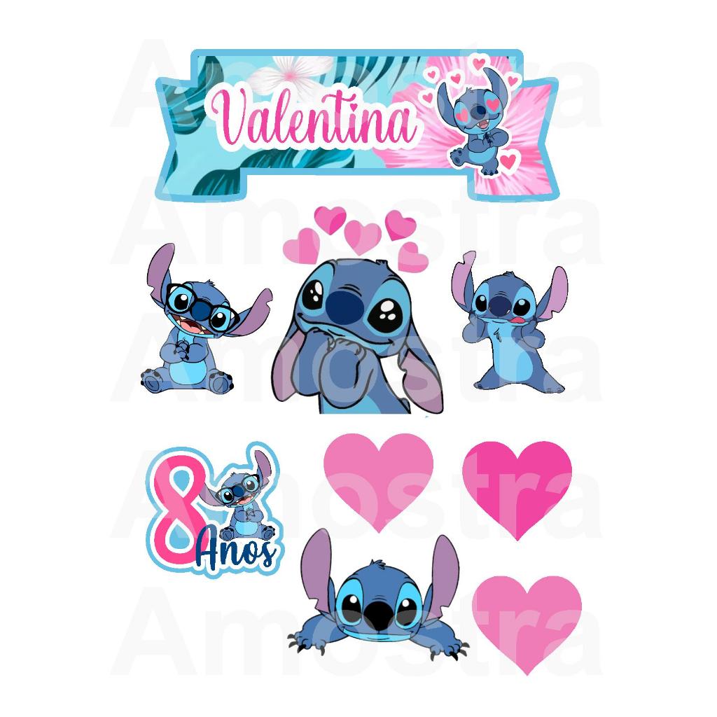 Topo de Bolo Lilo Stitch Topper de Bolo Lilo stitch | Shopee Brasil
