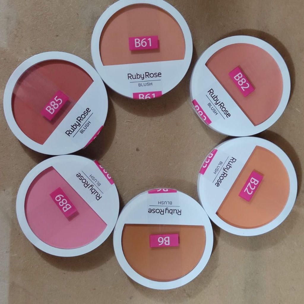Blush Compacto Ruby Rose HB 6104 7g | Shopee Brasil