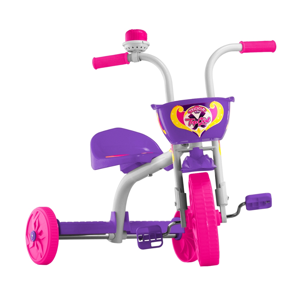 Triciclo Velotrol Motoca Infantil Pedal e Cesto Menino Menina Ultra ...