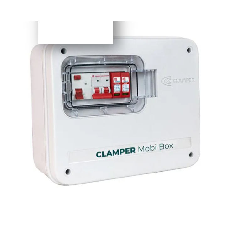 Caixa Proteção Carregador Veicular CLAMPER Mobi Box 220V 8kW Cinza 40A ...