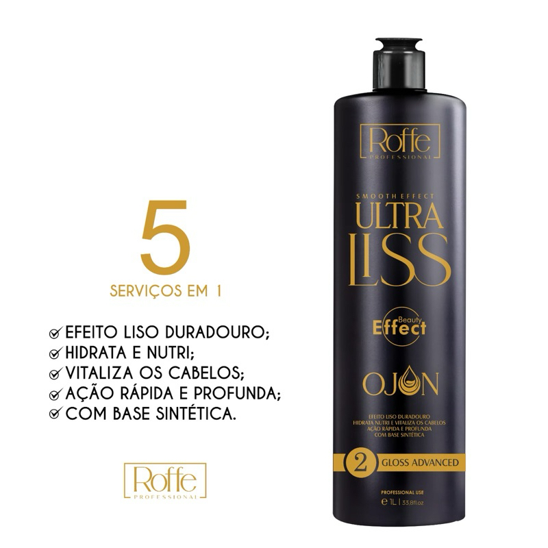 LISO EXTREMO DEFINITIVO ULTRA LISS ALISA AFRO E CABELO DIFÍCIL 1L ...