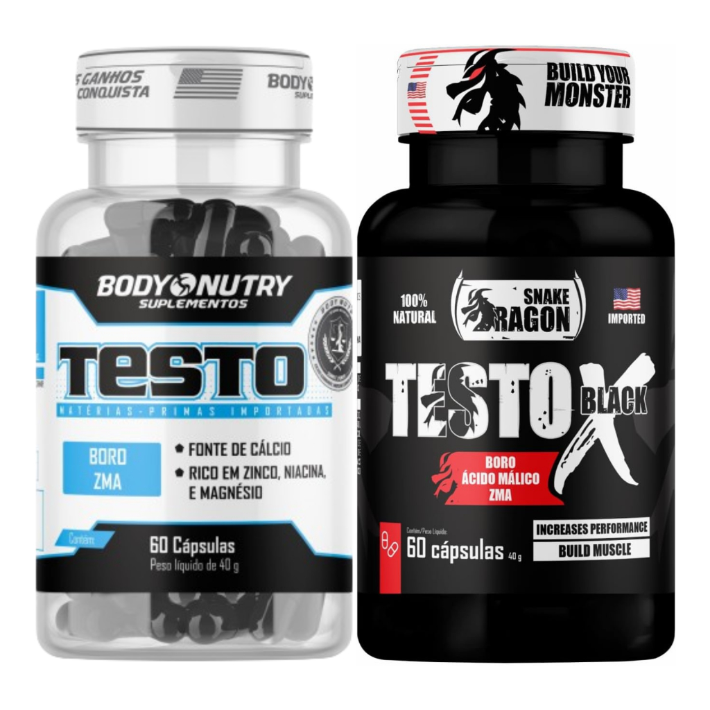 Kit Testo 60 Cápsulas + Testo X Black 60 Cápsulas | Shopee Brasil