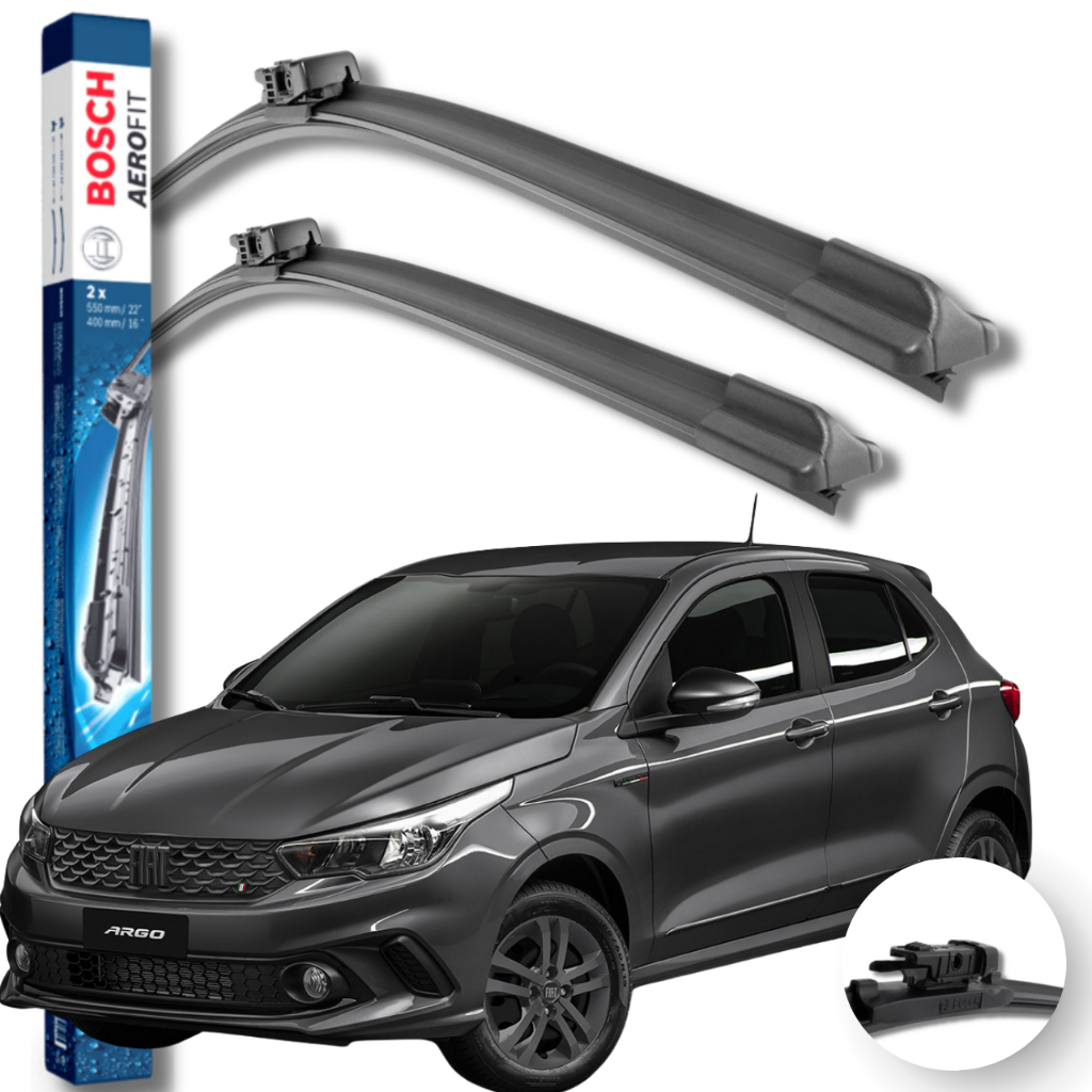 Palheta Bosch Aerofit Fiat Argo Drive 2017 2018 2019 2020 2021 2022 | Shopee Brasil