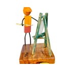 Boneco Artista Pintor de Quadros | Shopee Brasil