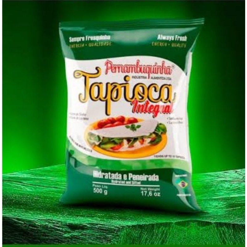 Kit com 3 Tapioca Integral Pernambuquinha 500gr cada | Shopee Brasil