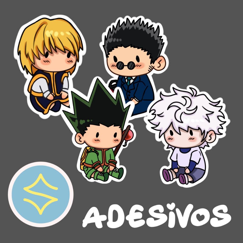 Adesivos HxH babies Hunter x hunter Gon Killua Leorio Kurapika sticker ...