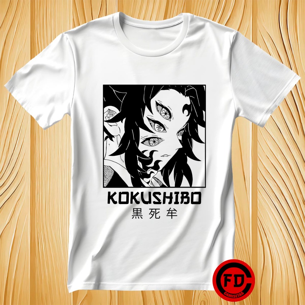 Camiseta Mangá Kimetsu No Yaiba Kokushibo Lua Superior 1 Anime Demon ...