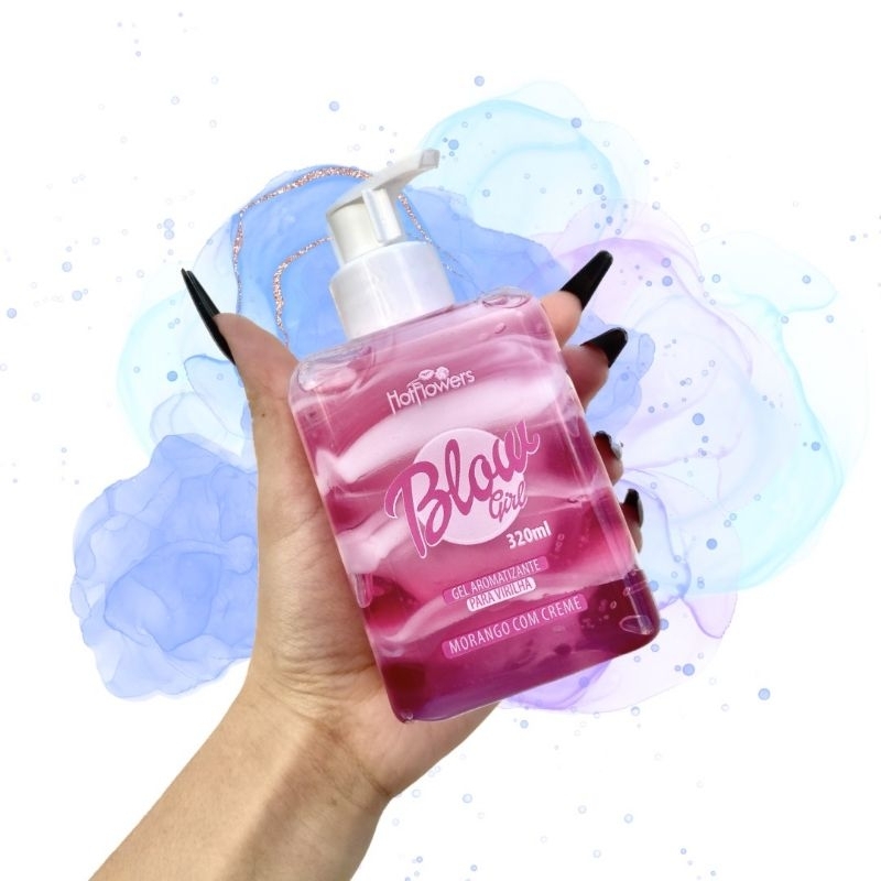 Blow Girl Gel Mix Creme Hidratante Íntimo Beijavel Da Hotflowers -Original Aroma Morango e ...