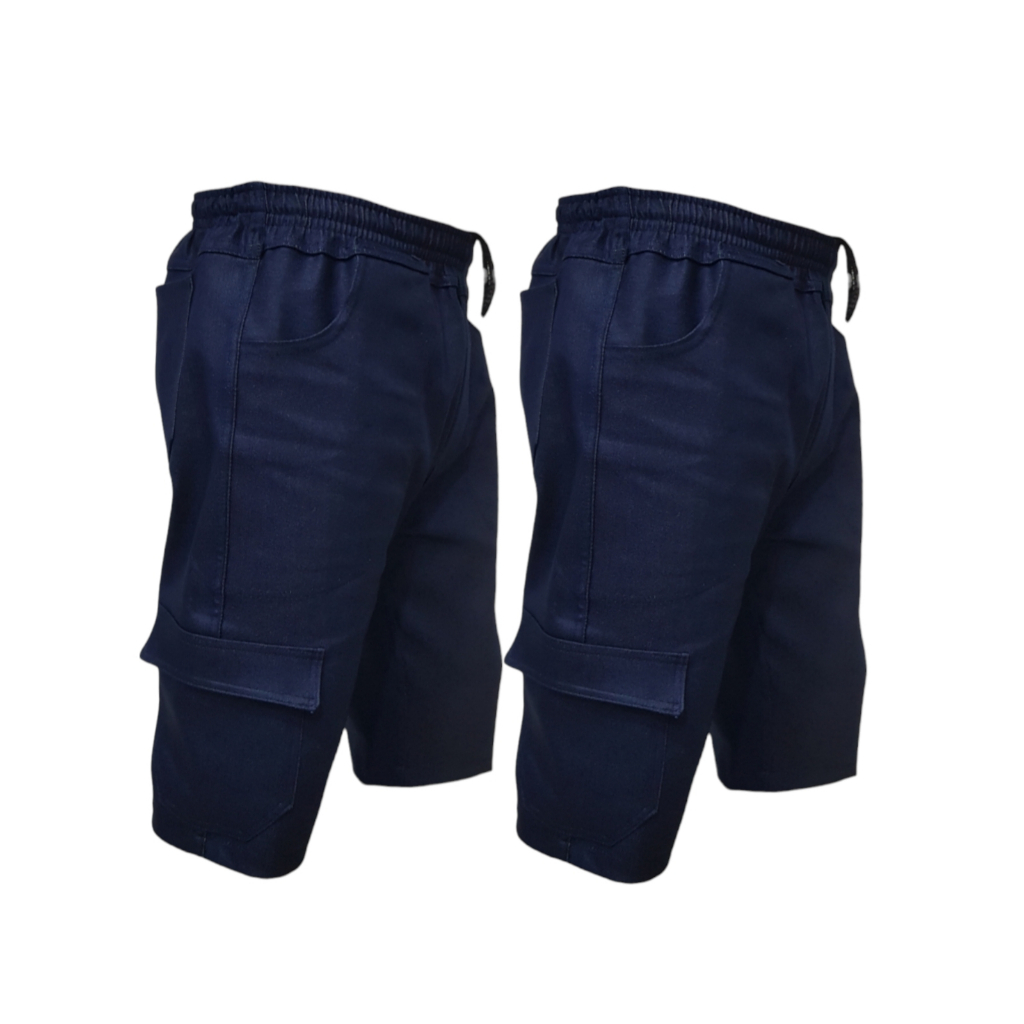Kit 2 Bermuda JEANS Trabalho Uniforme Profissional REFORÇADA *Envio ...