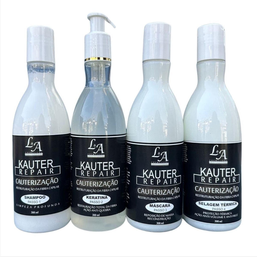 Kit Cauterização Kauter Repair L&A Cosméticos - Reconstrução Total ...