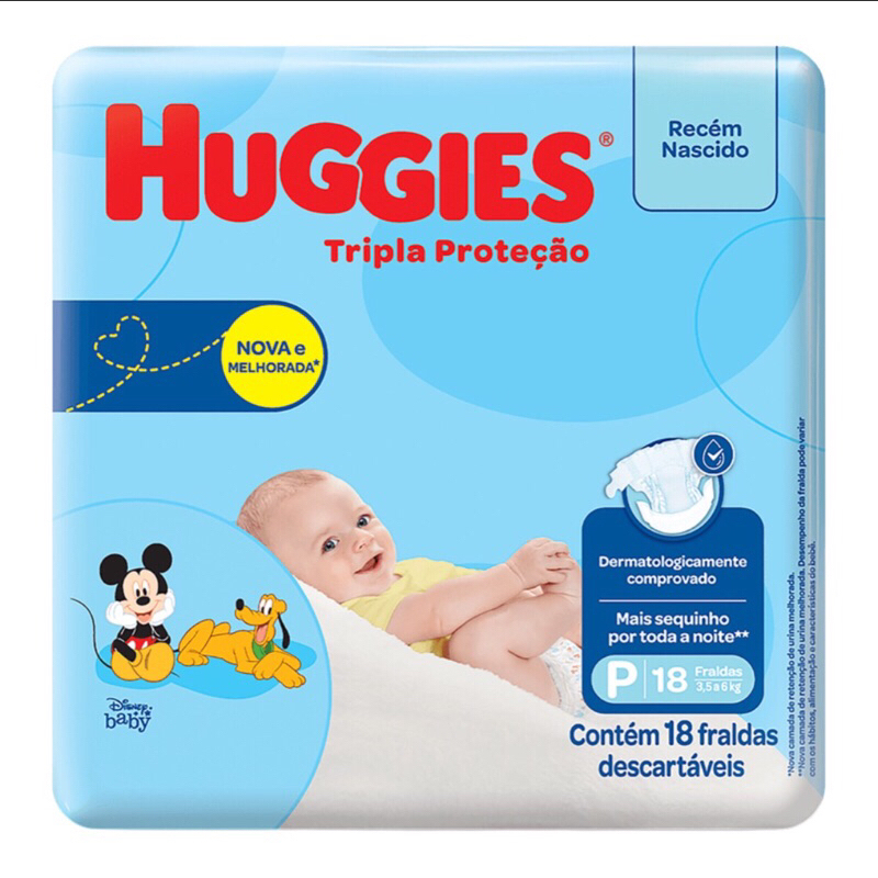 Kit com 2 Pacotes de Fralda Descartável Huggies Tripla Proteção Fraldas ...