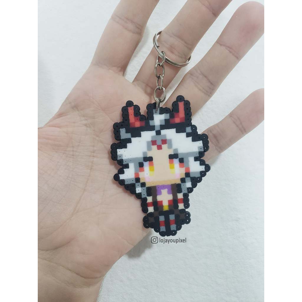 Chaveiro Itto Genshin Impact Hama Perler Beads | Shopee Brasil