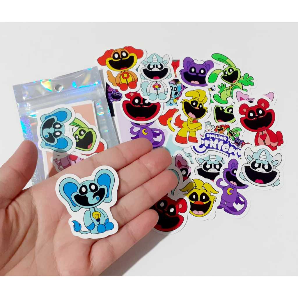 40 Pcs Adesivos Stickers Smiling Critters | Shopee Brasil