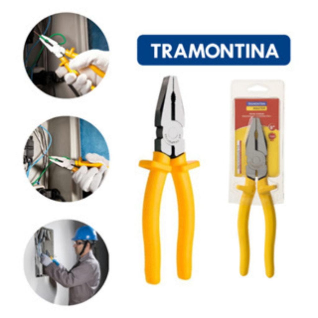 Alicate Universal 8" Isolado 1000 V Tramontina MASTER Produto em conformidade com a NBR 9699 e ...