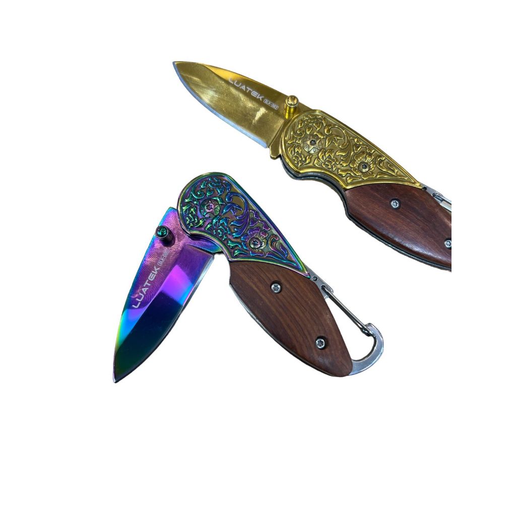 Mini Canivete Chaveiro Manual Cabo Madeira D82 | Shopee Brasil