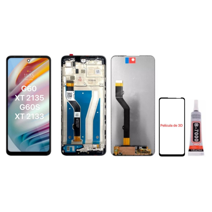 Tela Frontal Touch Display Compatível Moto G60 Xt2135 Moto G60s Xt2133 A Pronta Entrega | Shopee ...