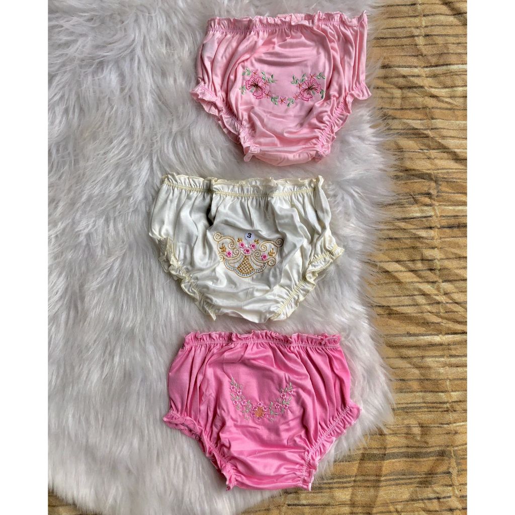 Calcinha Infantil Bordada Bebe Kit Calcinha Infantil Cores e Tamanhos ...