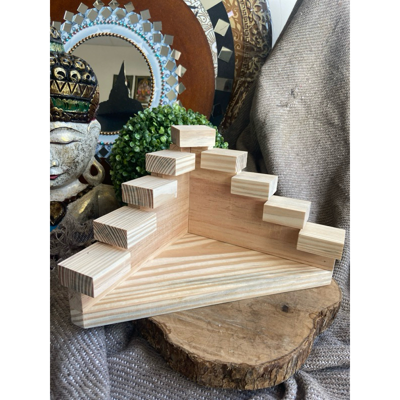 Altar Conga Madeira Orixás Imagens Axé Umbanda Candomblé Porta vela ...