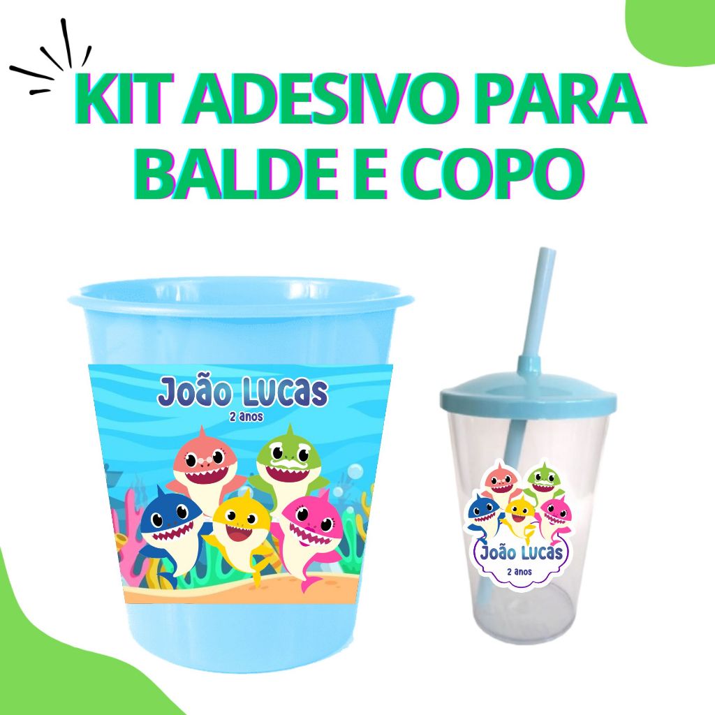 KIT ADESIVO PARA COPO E BALDE | Shopee Brasil
