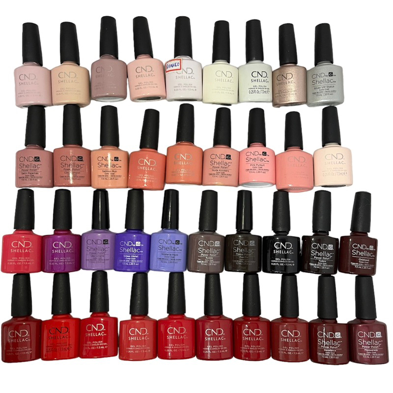 Esmalte 7,3 ml - 12ml CND Shellac Original - Cor a escolher Uv/Led | Shopee Brasil