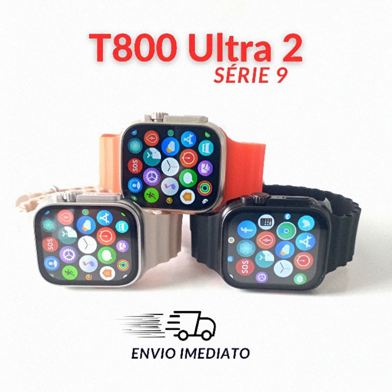 Smartwatch Relógio Inteligente T800 Ultra 2 Série 9 Ilha Dinâmica ...